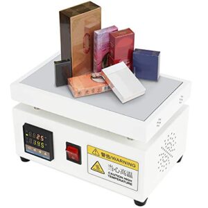 hanchen cellophane wrapping machine manual cellophane overwrapping machine desktop heating sealing machine for bopp cigarette perfume cosmetics poker box pvc heat sealer film (ls12-200)