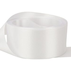 GBSTORE 1 1/2 inch 25 Yards White Satin Ribbon Perfect for Wedding, Gift Wrapping