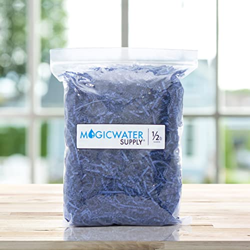 MagicWater Supply Crinkle Cut Paper Shred Filler (1/2 LB) for Gift Wrapping & Basket Filling - Navy Blue