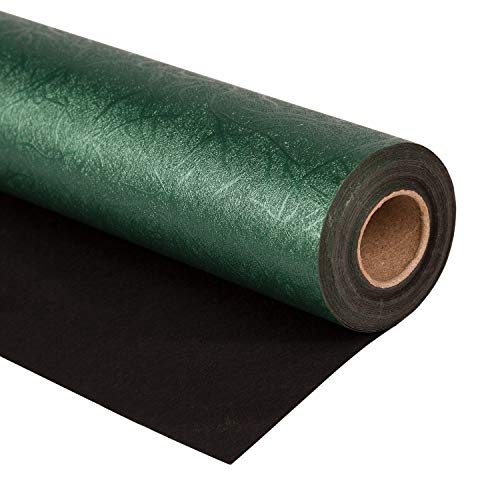 WRAPAHOLIC Wrapping Paper Roll - Reversible Green and Black for Birthday, Holiday, Wedding, Baby Shower Wrap - 30 inch x 16.5 feet