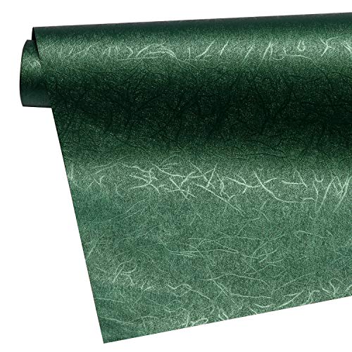 WRAPAHOLIC Wrapping Paper Roll - Reversible Green and Black for Birthday, Holiday, Wedding, Baby Shower Wrap - 30 inch x 16.5 feet