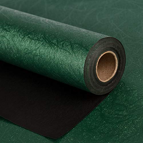 WRAPAHOLIC Wrapping Paper Roll - Reversible Green and Black for Birthday, Holiday, Wedding, Baby Shower Wrap - 30 inch x 16.5 feet