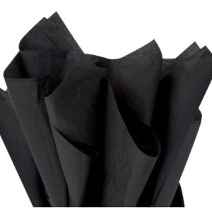 Flexicore Packaging | Gift Wrap Tissue Paper | Size: 15x20 | Acid Free (Black, 100 Sheets)