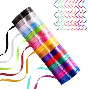 30 roll 15 colors curling ribbons for crafts bows present wrapping florist wedding party festival art craft decor, 11 yards per roll, 3/16 inch wide 3/16″ – set1