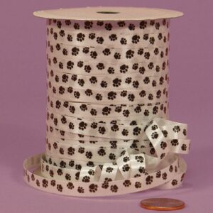 paw print curling ribbon, 1/4″ x 250yd (original version)