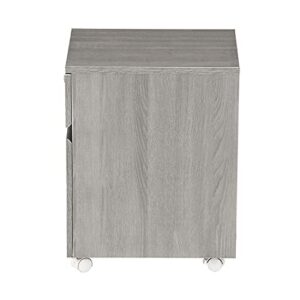 Techni Mobili Rolling Lock and Storage 2 Drawer Vertical Filing Cabinet, 15.75" L x 17.75" W x 23" H, Gray