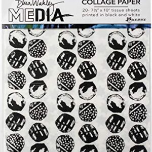 Ranger Dina Wakley Media Collage Tissue Paper 7.5"X10" 20/Pkg-Backgrounds