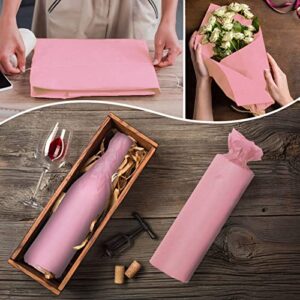 Artdly 100 Sheets Pink Tissue Paper 14 x 20 Inches Recyclable Pink Wrapping Paper Bulk for Weddings Birthday DIY Project Christmas Gift wrapping Crafts Decor