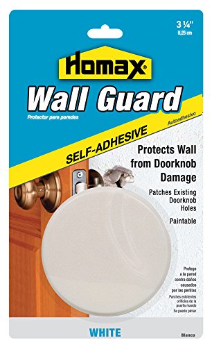 Homax Group 5105 Wall Guard Door Knob Bumper Plate, 5-Inch