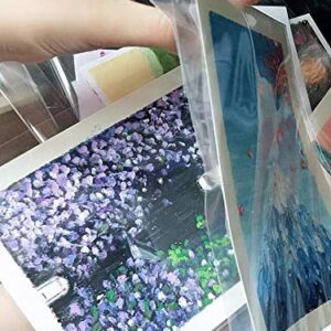 150 Pcs 5-1/2'' x 7-1/2'' Clear Cellophane Cello Bags,Thick Greeting Card Plastic Sleeves-Fit 5 X 7 Inch Cards Photos A6 A7 Envelopes Candy Treats 1.5-Mil