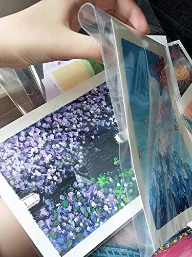 150 Pcs 5-1/2'' x 7-1/2'' Clear Cellophane Cello Bags,Thick Greeting Card Plastic Sleeves-Fit 5 X 7 Inch Cards Photos A6 A7 Envelopes Candy Treats 1.5-Mil