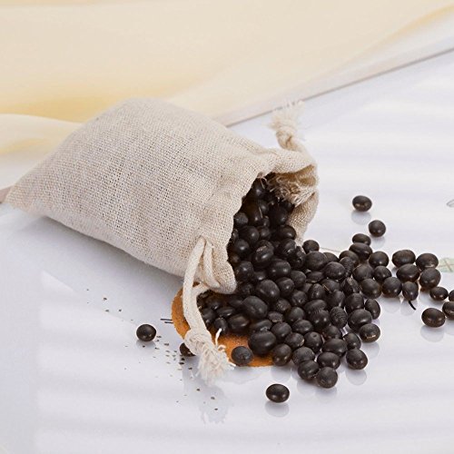 12 Pcs Double Drawstrings Cotton Bags Muslin Cloth Storage Reusable Pouches for Jewelry Tea Spices Herbs Fruits DIY Wedding Party Gift Bags Craft (8" x 10")