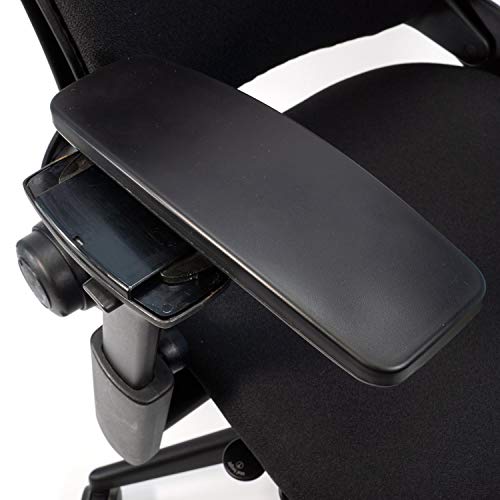 Steelcase Leap V2 Office Chair (Black Fabric) - Remanufactured - 12-Year Warranty (Fully Adjustable, Ergonomic, Furniture for The Workplace and Home Office)