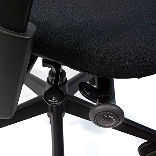 Steelcase Leap V2 Office Chair (Black Fabric) - Remanufactured - 12-Year Warranty (Fully Adjustable, Ergonomic, Furniture for The Workplace and Home Office)