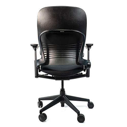 Steelcase Leap V2 Office Chair (Black Fabric) - Remanufactured - 12-Year Warranty (Fully Adjustable, Ergonomic, Furniture for The Workplace and Home Office)