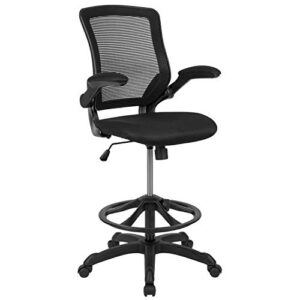 flash furniture office seating, 27″w x 27″d x 42″ – 49.5″h, black