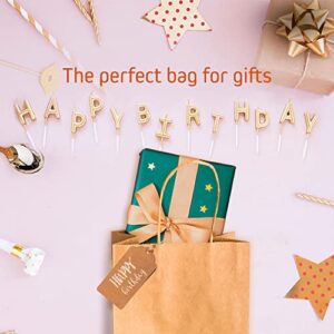 Elegant Supply Solid Print Holiday Gift Twisted Handles Kraft Paper Bags in Bulk, Multipurpose use, Suitable for Every Occasion, 10 X 5 X 13, Ruby Red