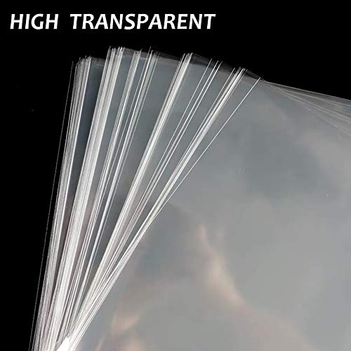 Morepack Cellophane Bags,16x24 Inch 20 PCS Cellophane/Cello Wrap for Gift Baskets, Clear Basket Bags