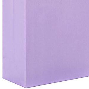 Hallmark Recyclable Gift Bag Assortment (8 Bags: 3 Small 6", 3 Medium 9", 2 Large 13") Pastel Blue, Pink, Yellow, Purple, Orange, Green for Birthdays, Easter, Baby Gifts, Bridal Showers