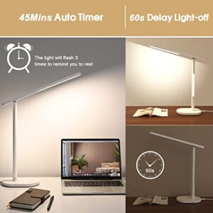 BEYONDOP LED Desk Lamp, Eye-Caring Desk Lamps for Home Office,1000Lum Super Bright Dimmable Brightness Desk Light with Night Light & Auto Timer,Table lamp for Reading,Studying,Working