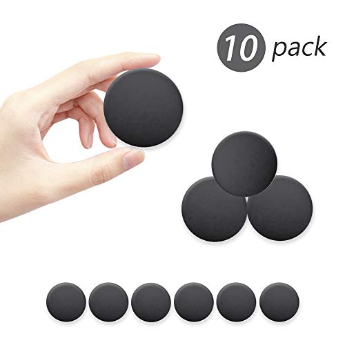 Door Stopper Wall Protector, KEESMIX 10 PCS 1.57 Inch Door Bumper, Black, Silicone Wall Protector, Door Knob Guard, Self Adhesive 3M Sticker, Doorknobs, Refrigerator Door, Cabinets