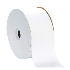 berwick offray 3″ grosgrain ribbon, white, 50 yards