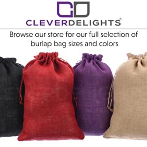 CleverDelights 18" x 24" Burlap Bags with Drawstring - 2 Pack