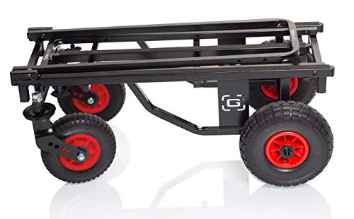 Gator Frameworks All-Terrain Folding Multi-Utility Cart with 30-52” Extension & 500 lbs. Load Capacity (GFW-UTL-CART52AT)