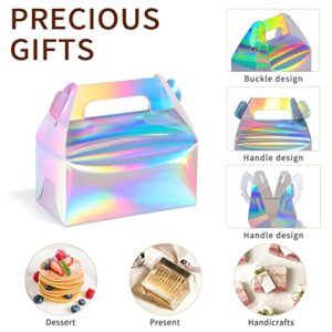 SZYCHEN 10 pcs/holographic gift box cake candy biscuit packaging portable carton for wedding and birthday parties