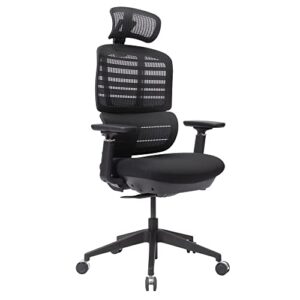 workpro® momentum ergonomic mesh active high-back chair, black