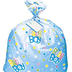 Jumbo Plastic Blue Polka Dot Boy Bag