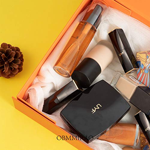 OBMMIRAO Upgrade 1PCS 13x9x4 Inch Hard Large Orange Gift Box with Lid, Foldable Magnetic Gift Boxes,Groomsman Box bridesmaid proposal box, Reusable Gift Boxes for Clothes