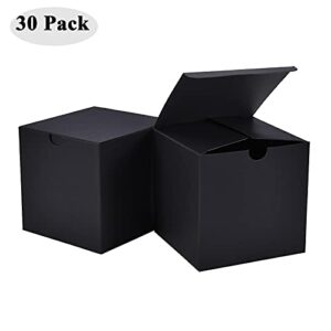 NIGNYA 30 PCS 4x4x4 Black Gift Boxes with Lids,Small Gift Box with Lid for Presents, Favor Boxes Small Box for Bridesmaid Proposal Gifts, Wedding, Ornaments, Product