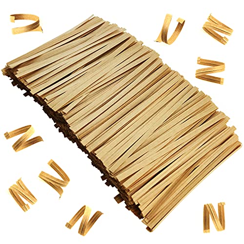 IFAMIO 1000 Pcs 4 Inch Kraft Paper Twist Ties for Cello Bags Treat Bags Gift Packaging Bread Cookie Candy Cake Bags