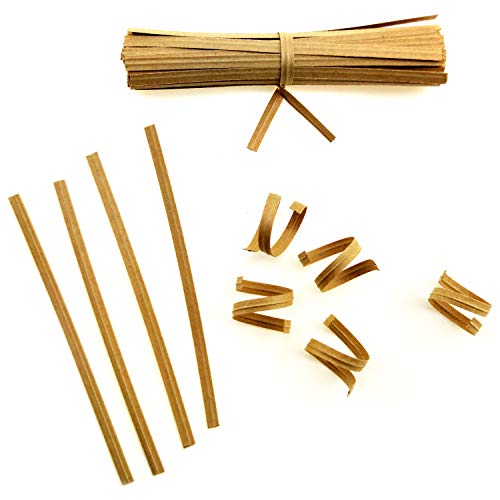 IFAMIO 1000 Pcs 4 Inch Kraft Paper Twist Ties for Cello Bags Treat Bags Gift Packaging Bread Cookie Candy Cake Bags