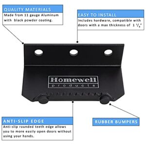 Homewell Hands Free Door Opener for Retail, Offices, Gates (Foot Pull 6-Pack, Aluminum Black)