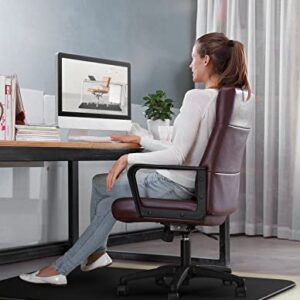 Office Chair Mat for Carpet, Hardwood and Tile Floor, 1/5" Thick Desk Chair Mat, 35" x 45" Anti-Slip Carpet Chair Mats for r Low/Medium Pile Carpets