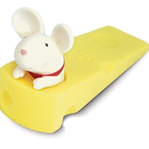 HavasuOnline Cute Mouse Door Stopper White Mouse Door Stop Decorative Animal Doorstop Wedge