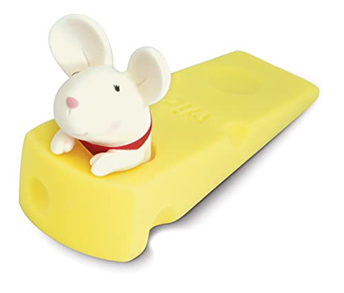 HavasuOnline Cute Mouse Door Stopper White Mouse Door Stop Decorative Animal Doorstop Wedge