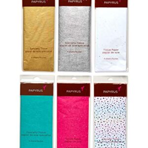 Papyrus Tissue Paper Bulk (Specialty Bundle) for Gifts, Decorations, Crafts, DIY and More (28-Sheets)