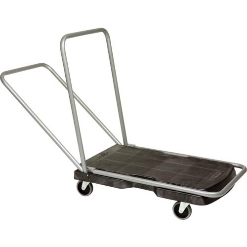 Rubbermaid Commercial Products Convertible Folding Utility Dolly/Cart/Platform Truck with wheels, 250 lbs Capacity, for Moving/Warehouse/Office (FG430000BLA)