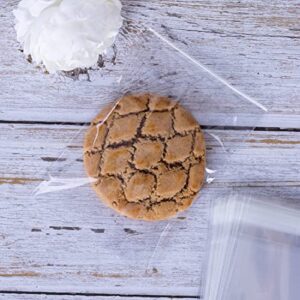 300 Clear Self Sealing Cellophane Bags - 4x6 -Cookie Bags Resealable Cellophane Bag for Packaging Clear Gift Bags for Gift Giving Cello Bags Self Adhesive for Party Favors Bakery Dessert Cookies Wrappers