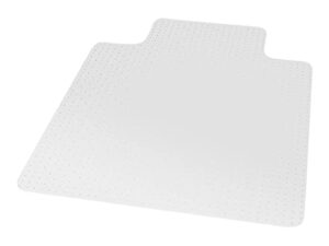 myofficeinnovations 567298 45 x 53 low pile carpet chair mat, lip