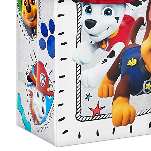 Hallmark 15" Extra Large Paw Patrol Gift Bag with Tissue Paper for Birthdays, Kids Parties, Christmas, Holidays, Red