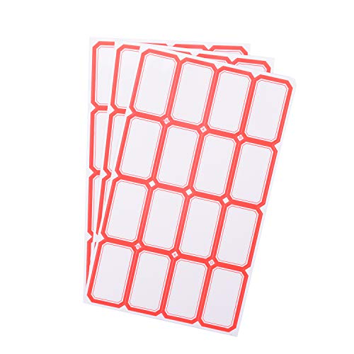 eborder 30 Packs Mini Treat Goodie Bags with Tag Stickers for Valentine's Days,Christmas,Birthdays,Wedding Party Paper Gift Bags (Red)