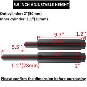 MySit 5.5" Office Chair Gas Lift Cylinder Replacement Parts, Heavy Duty 450lbs Long Stroke Hydraulic Pneumatic Shock Piston Universal Size Fits Most Executive Chairs, Gaming Chair, Class 4