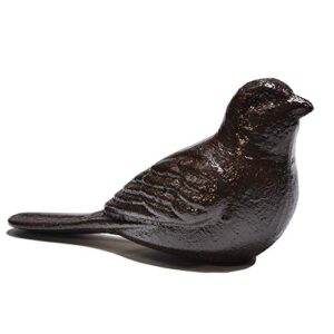 sanpaint door stopper wedge, heavy duty cast iron decorative bird door stops, rustic doorstop,vintage animal statue