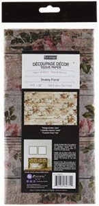 re-design tissue paper redesgn shbby flrl, shabby floral