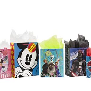 Hallmark 13" Large Gift Bag with Tissue Paper (Minnie Mouse) for Birthdays, Kids Parties or Any Occasion