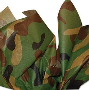 camouflage tissue paper 20 inch x 30 inch camo sheets bulk pack of 20